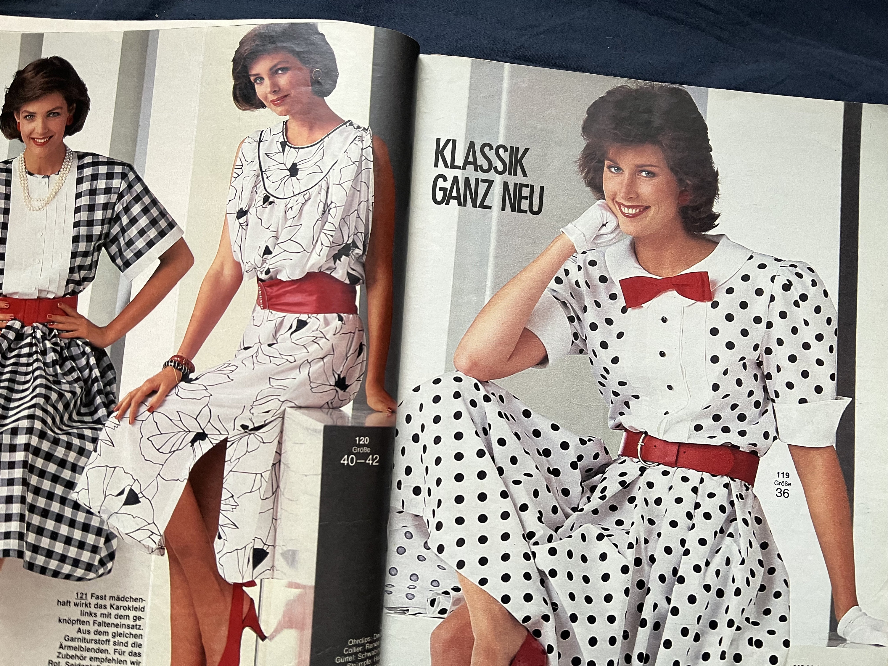 1985 July Burda German Sewing Fashion Women's Magazine DIY Recipes West ...
