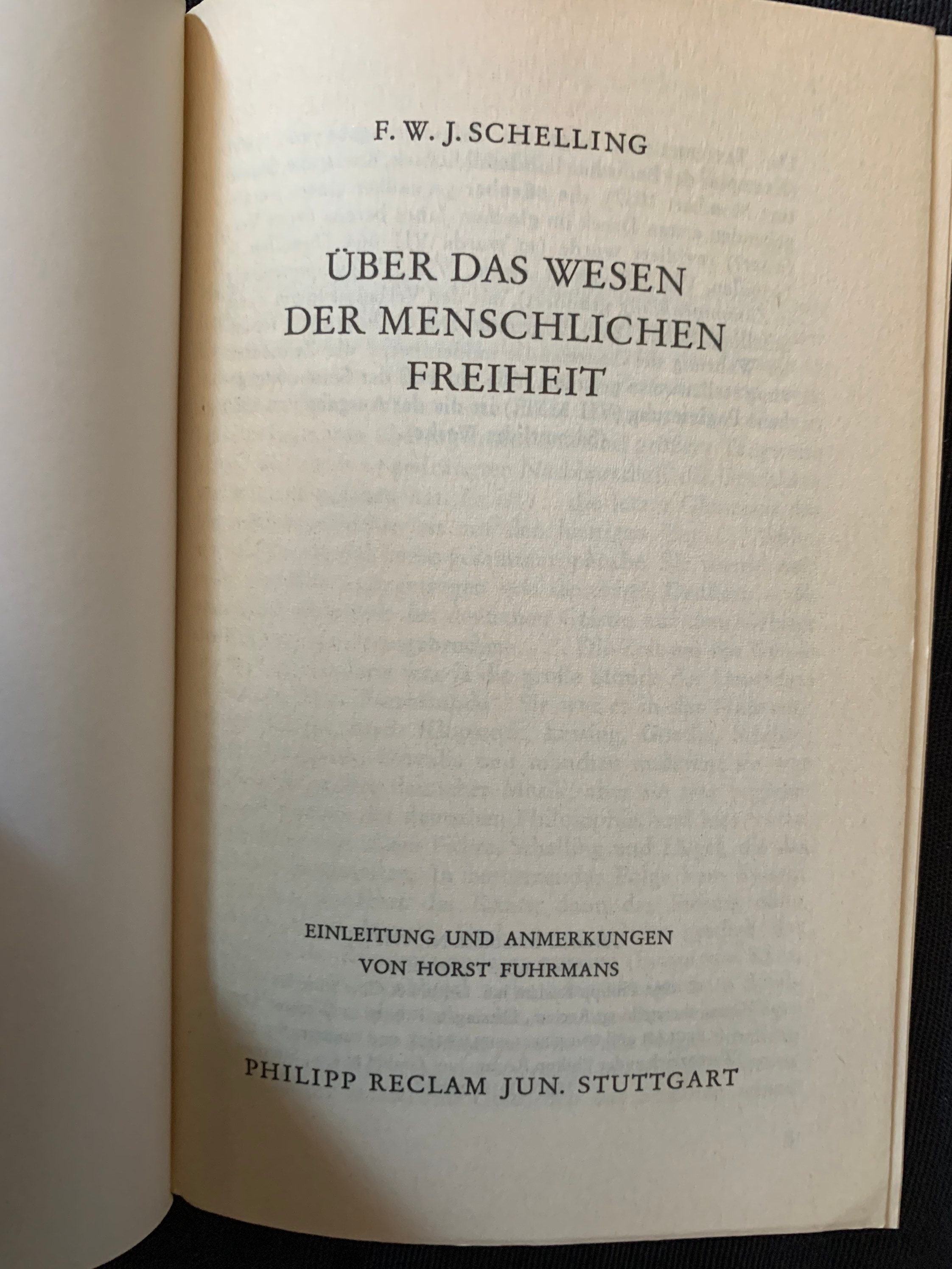 1991 F.W.J Schelling German Book University Philosophy Academical ...