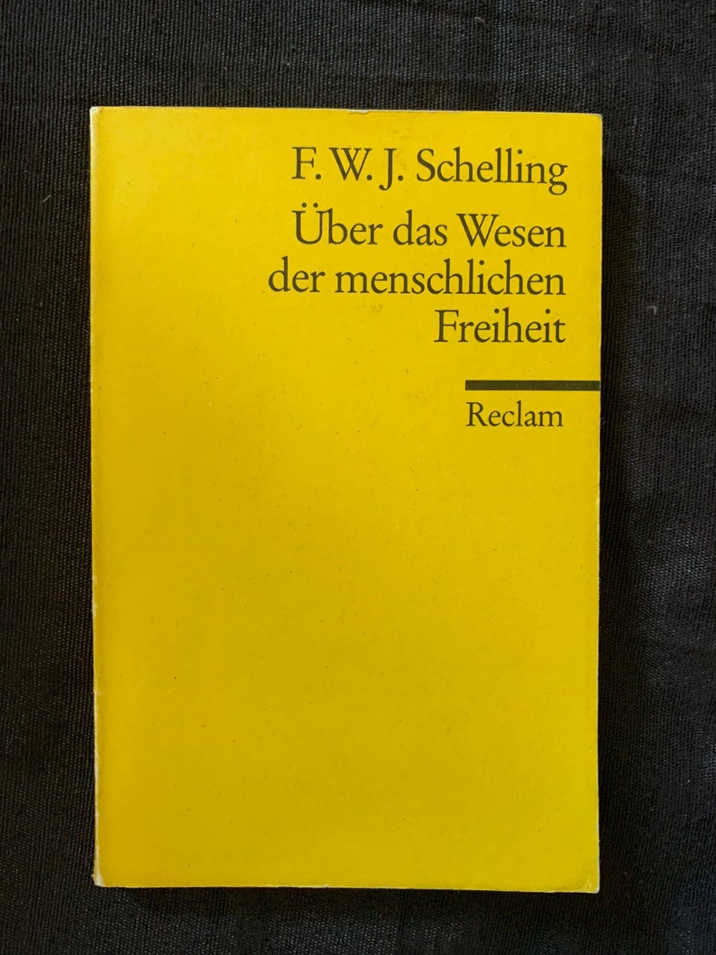 1991 F.W.J Schelling German Book University Philosophy Academical ...