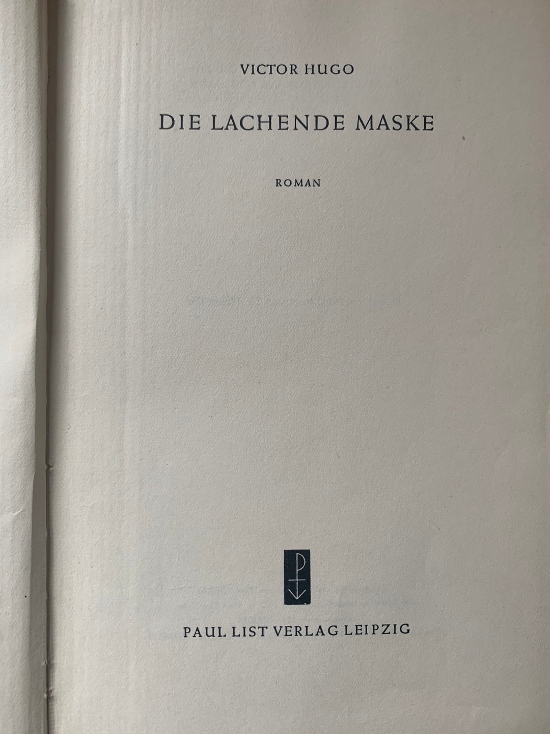 Victor Hugo the Man Who Laughs in German Vintage Book 1956 Die Lachende ...