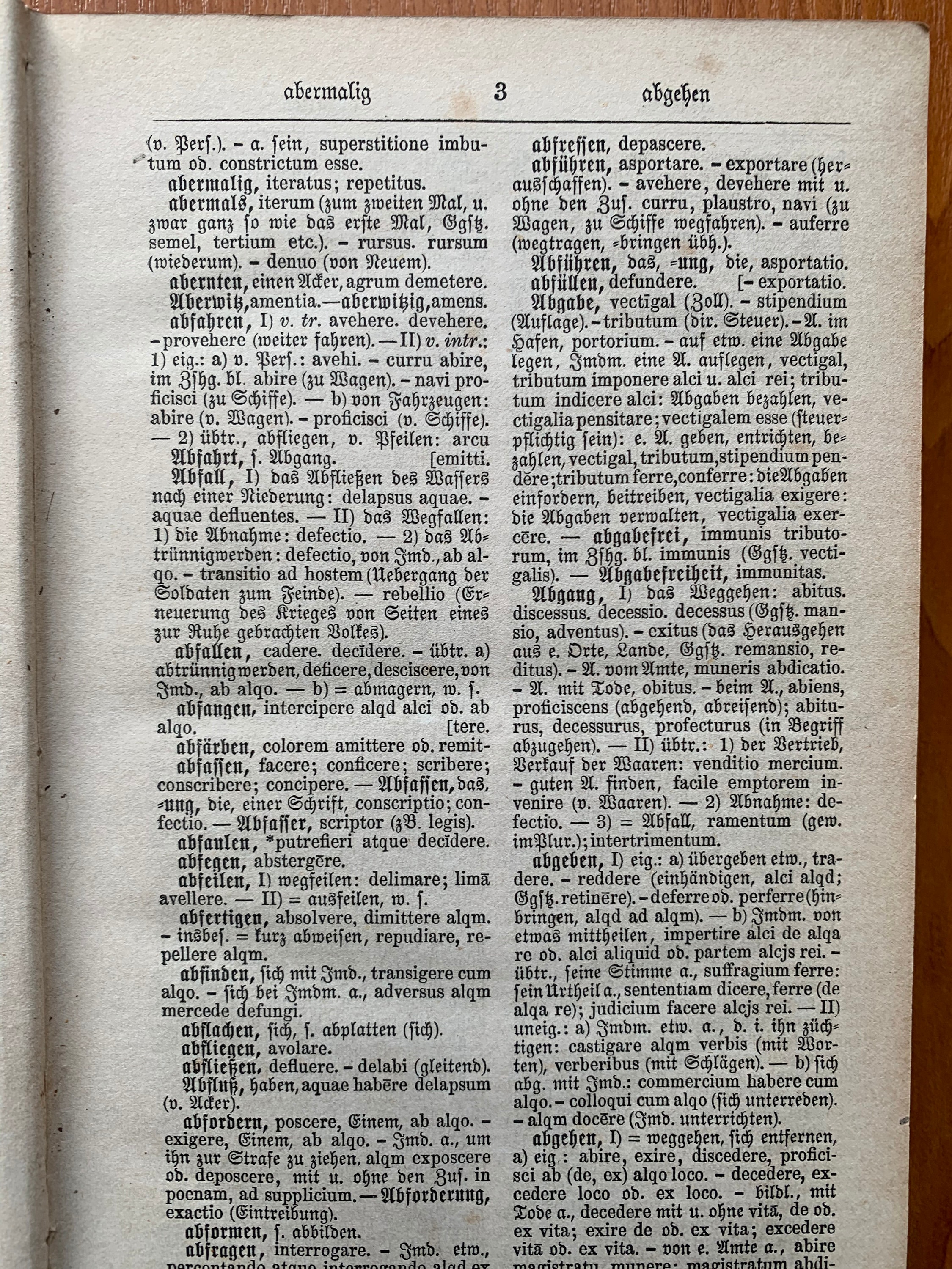 1877 Antique Latin German Latin Dictionary 1877 Deutsch - Etsy Ireland