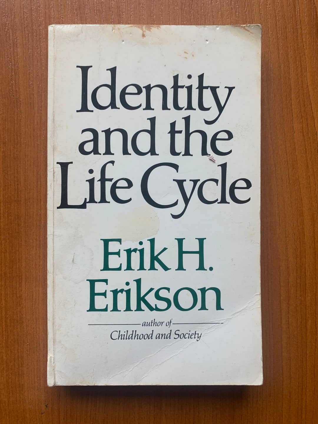 Erik H. Erikson Book Identity and the Life Cycle 1980 Paperback ...