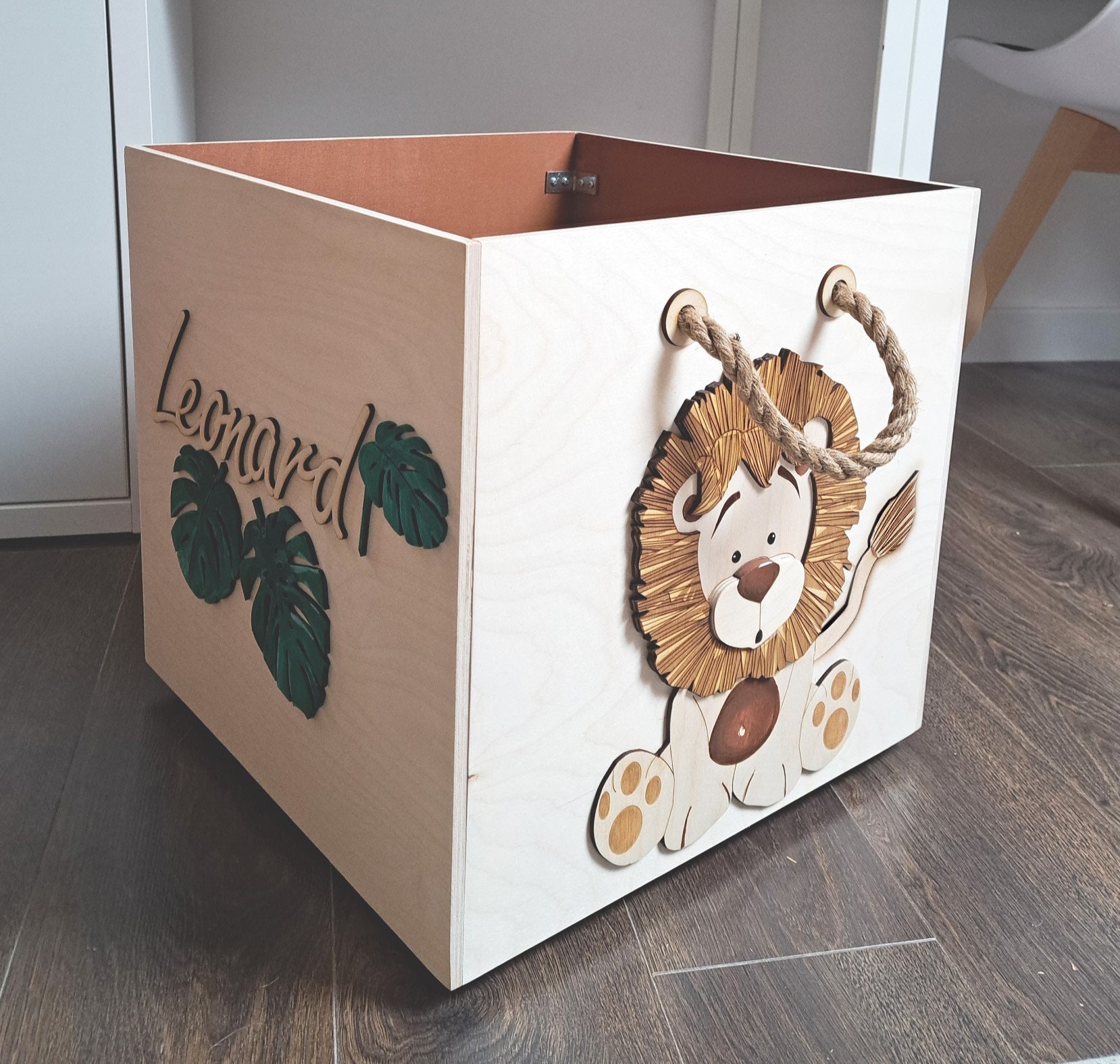 Personalized Lion Toy Box Premium Wooden Storage for Kids - Etsy