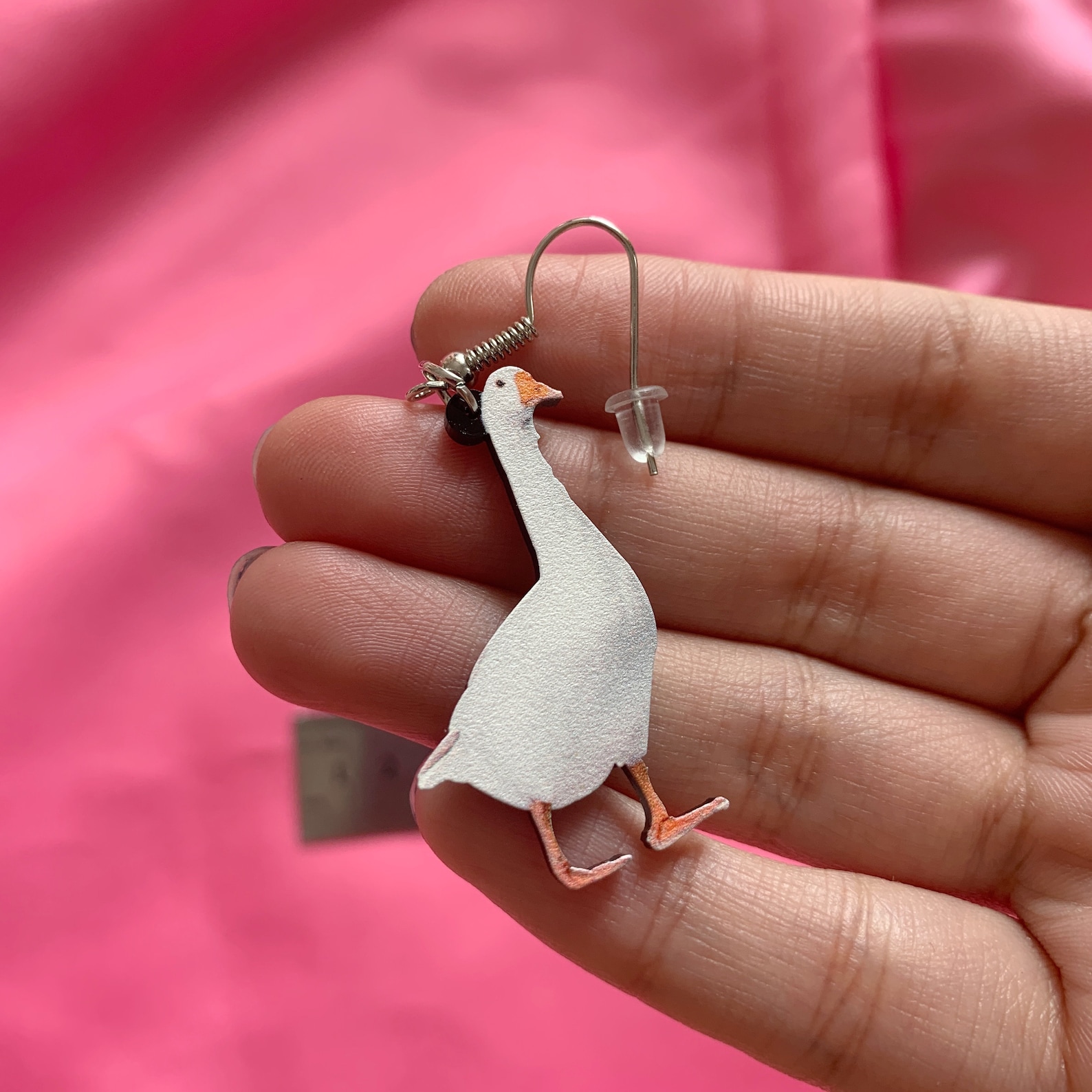 Goose Earrings Goose Duck Funky Earrings Cute Earrings Gift - Etsy