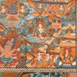 Amitayus Buddha Mandala Thangka | Original Hand Painted Tibetan Canvas ...
