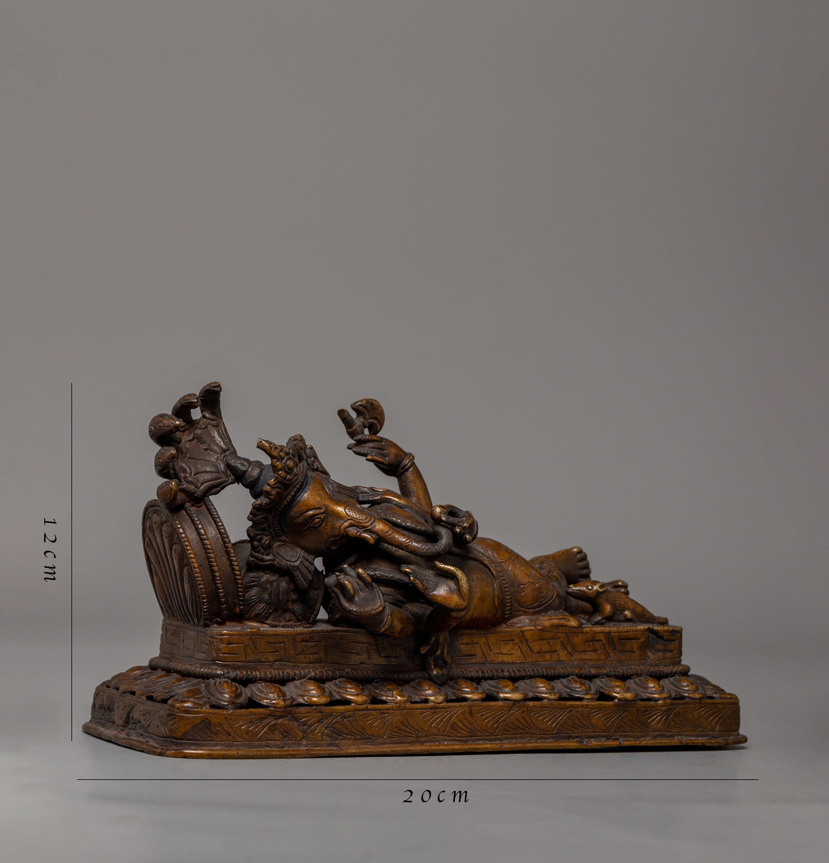 Vintage Resting Ganesh Statue | | Ganesha Statue | Symbol of Inner ...