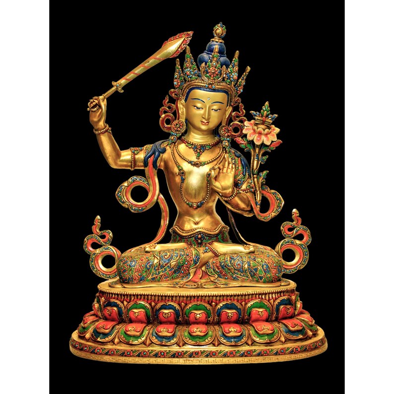 Transformation Deity Manjushri Art | Handcrafted Manjushri Statue With ...