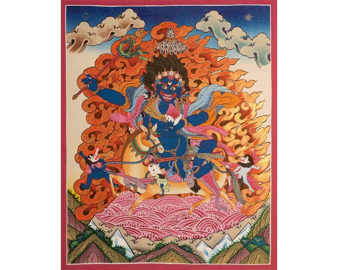 Palden Lhamo Warrior Goddess and Defender of the Dharma Fierce ...