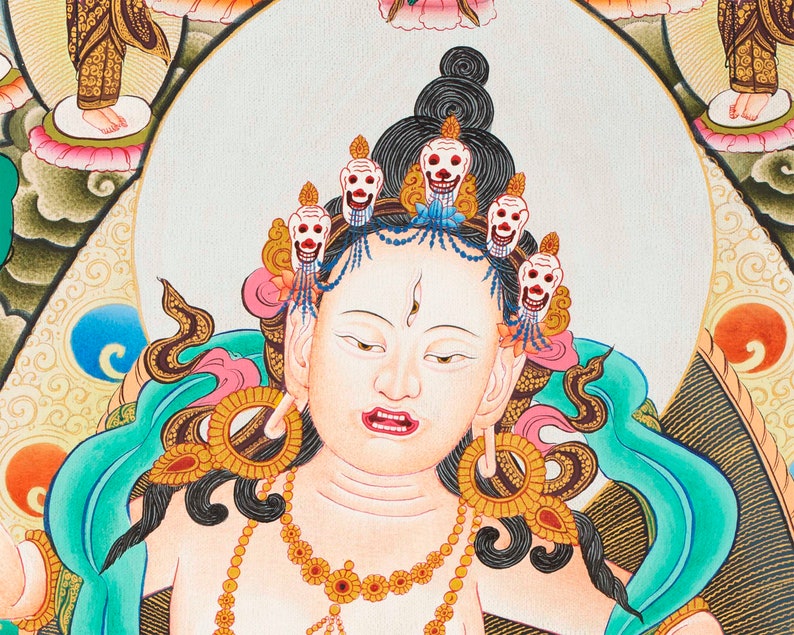 Machig Labdron Lineage Tree Thangka With Cho Master - Etsy Australia