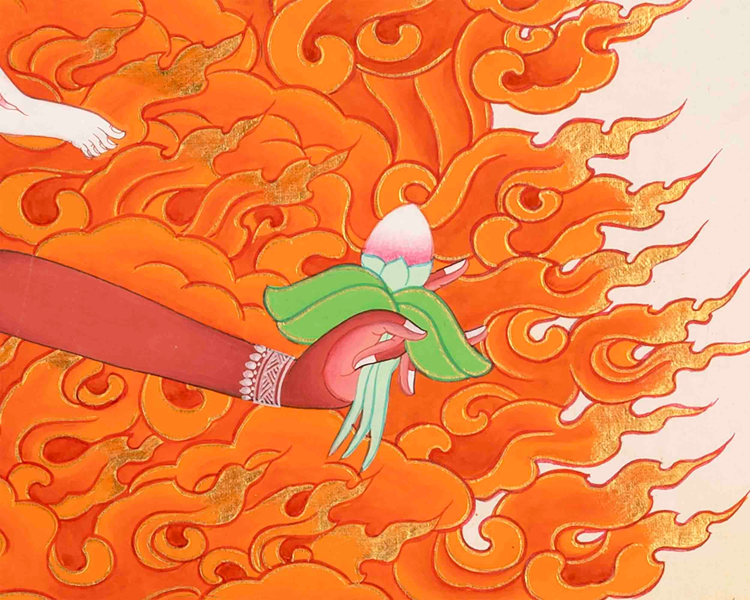 Protector Goddess Ekajati Thangka Painting Original Hand - Etsy