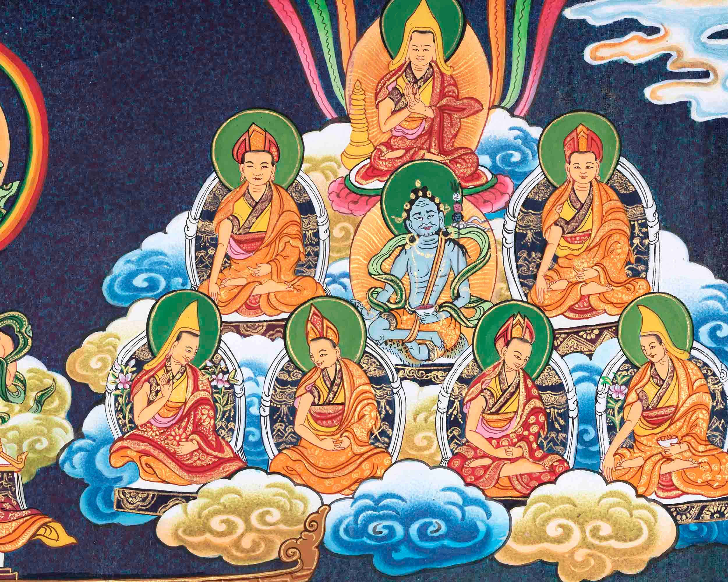 Vajradhara Lineage Thangka Art High Quality Original Hand Painted ...