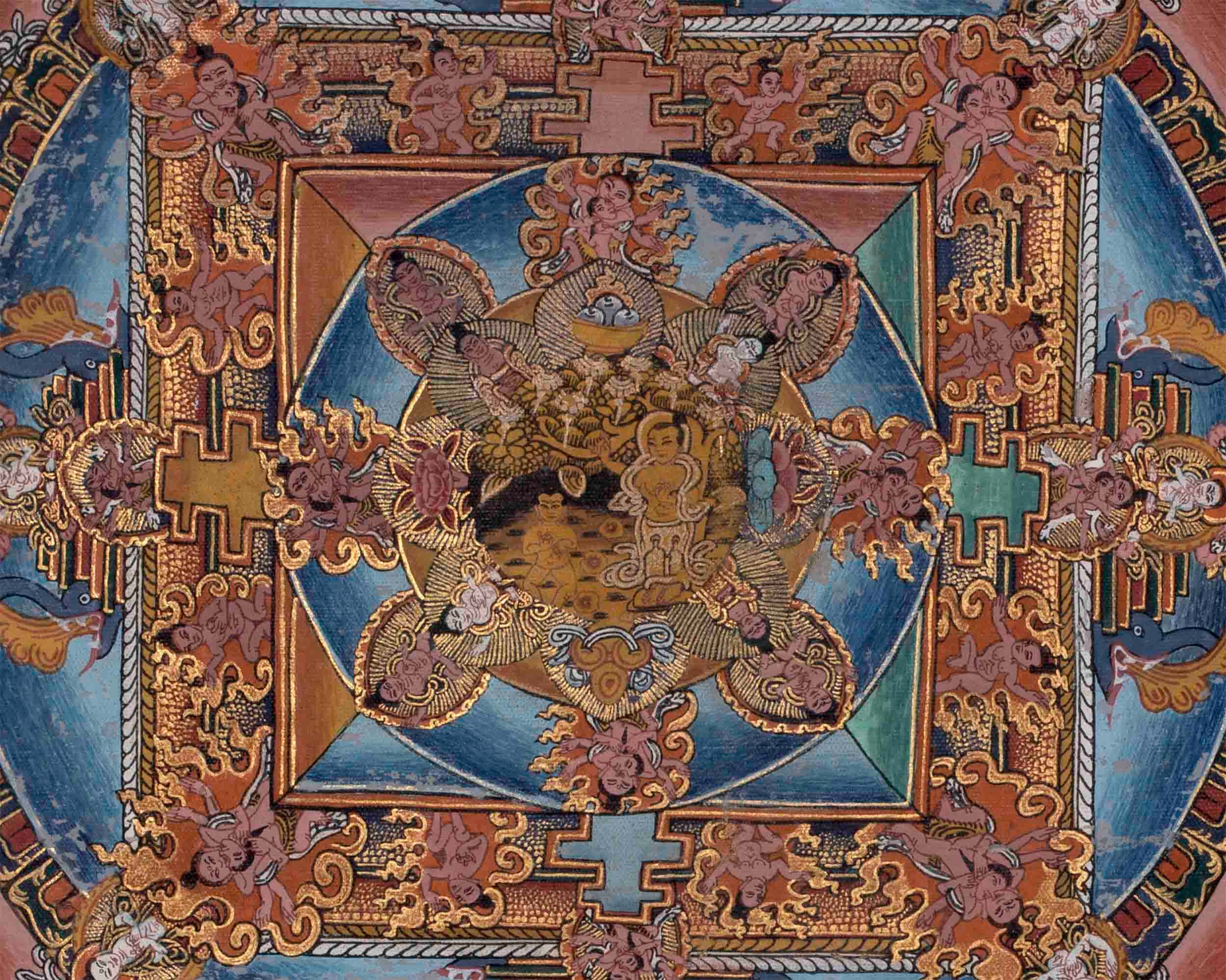 Rare Hand-painted Queen Maya Devi Mandala Buddhist Art - Etsy