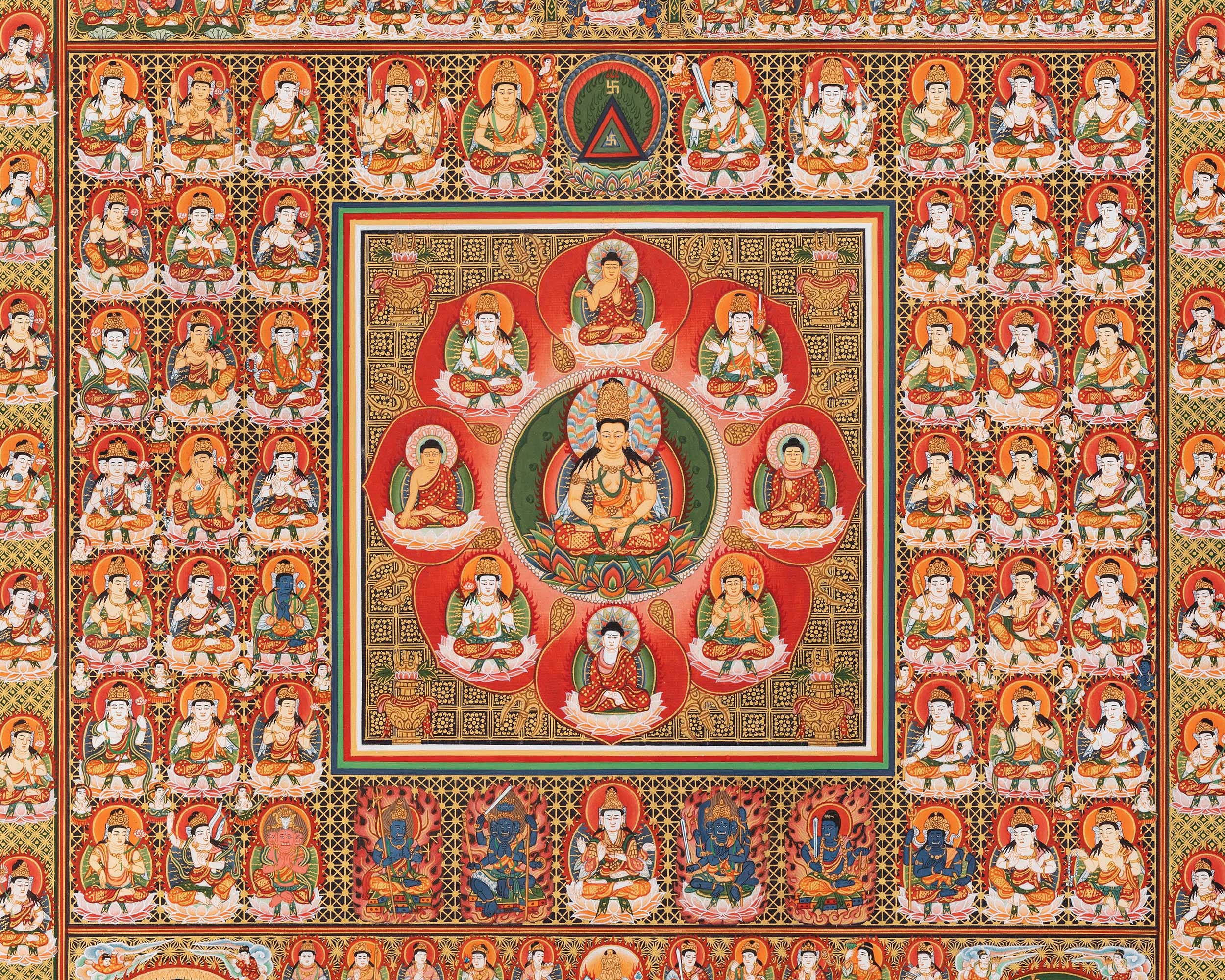 Ryoukai Set Thanka Mandala Thangka Rare Japanese Style Original Hand ...