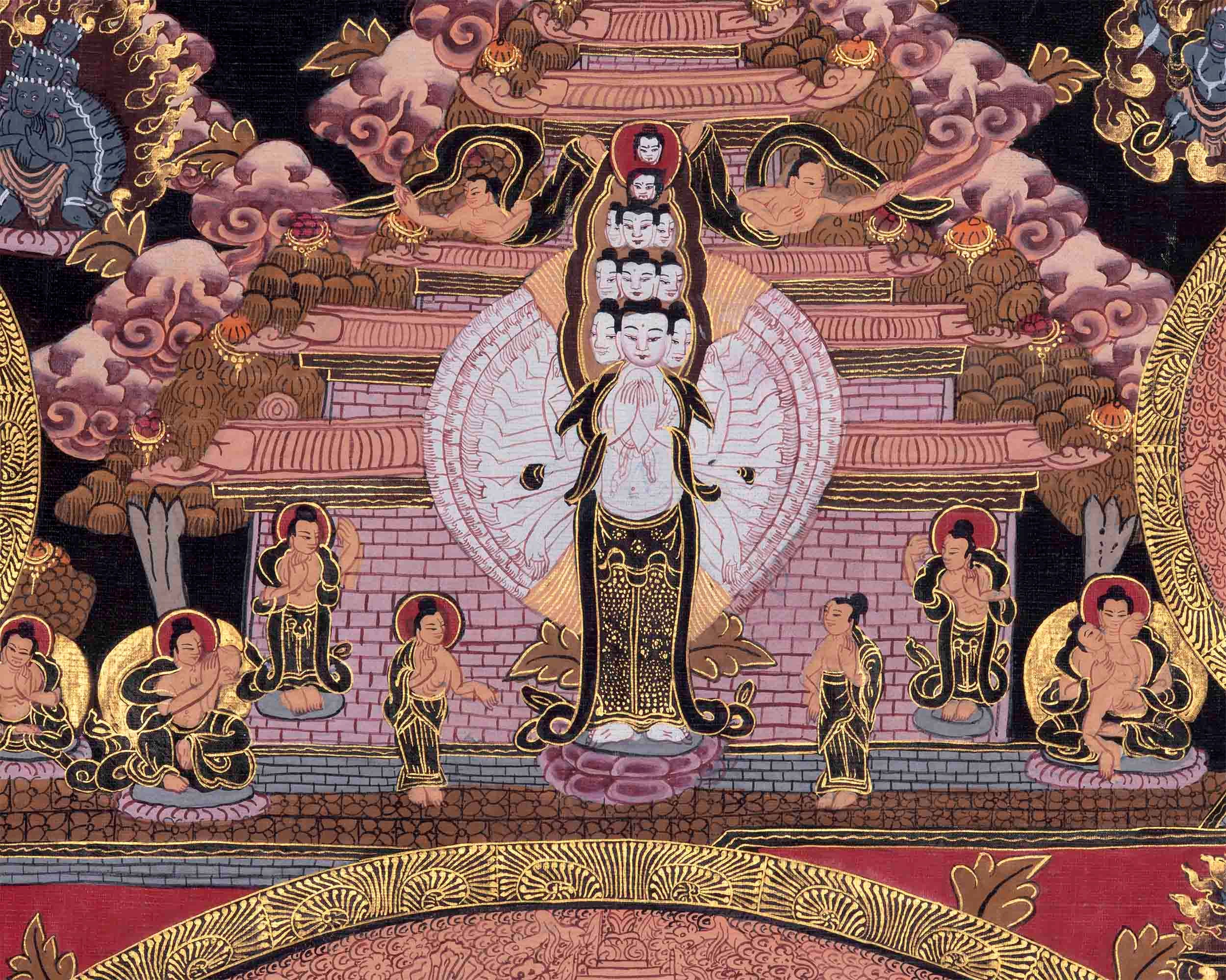 Queen Maya Devi Mandala Thangka | Tibetan Buddha Mandala Thangka ...