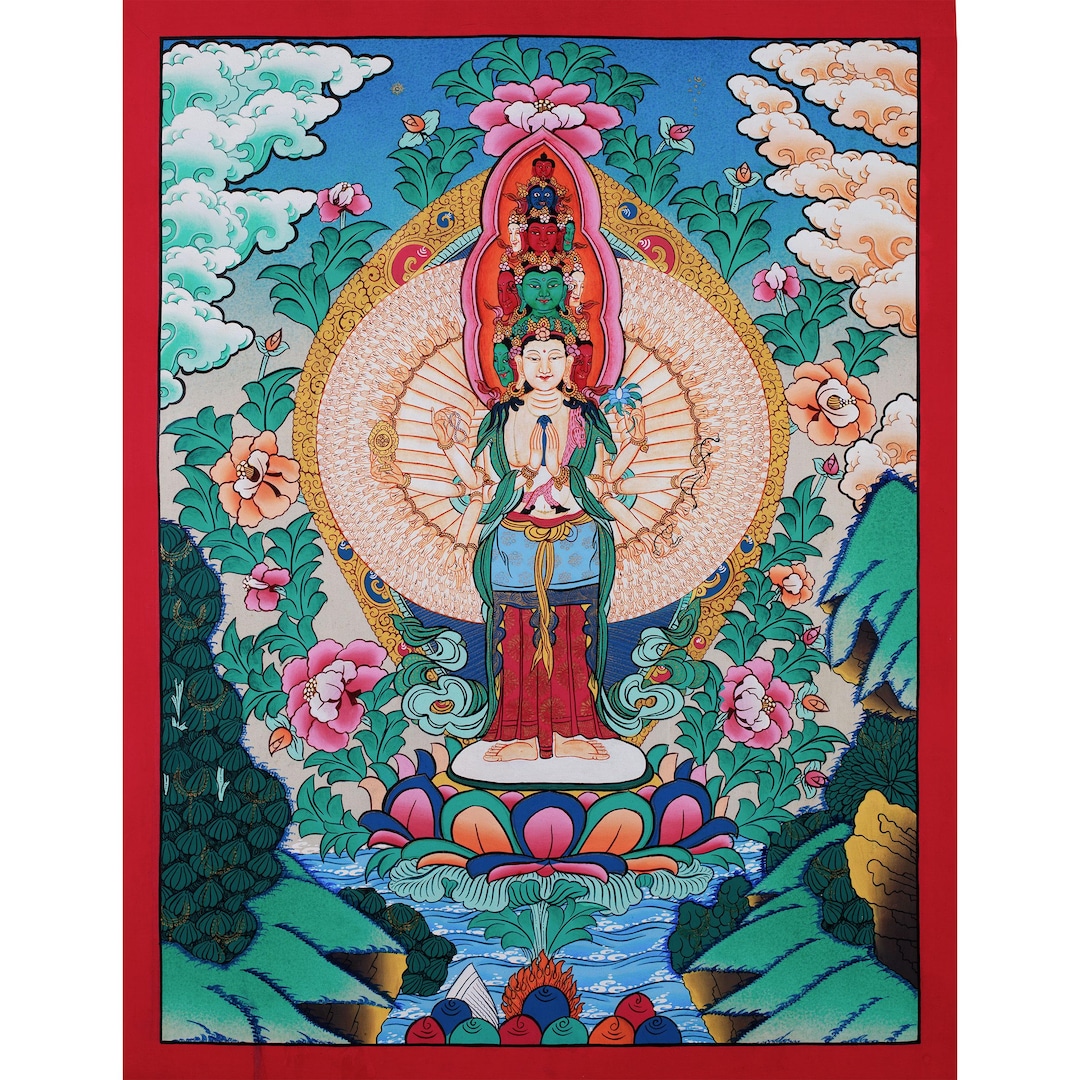 1000 Arms Avalokiteshvara Thangka | Manifestation of Infinite ...