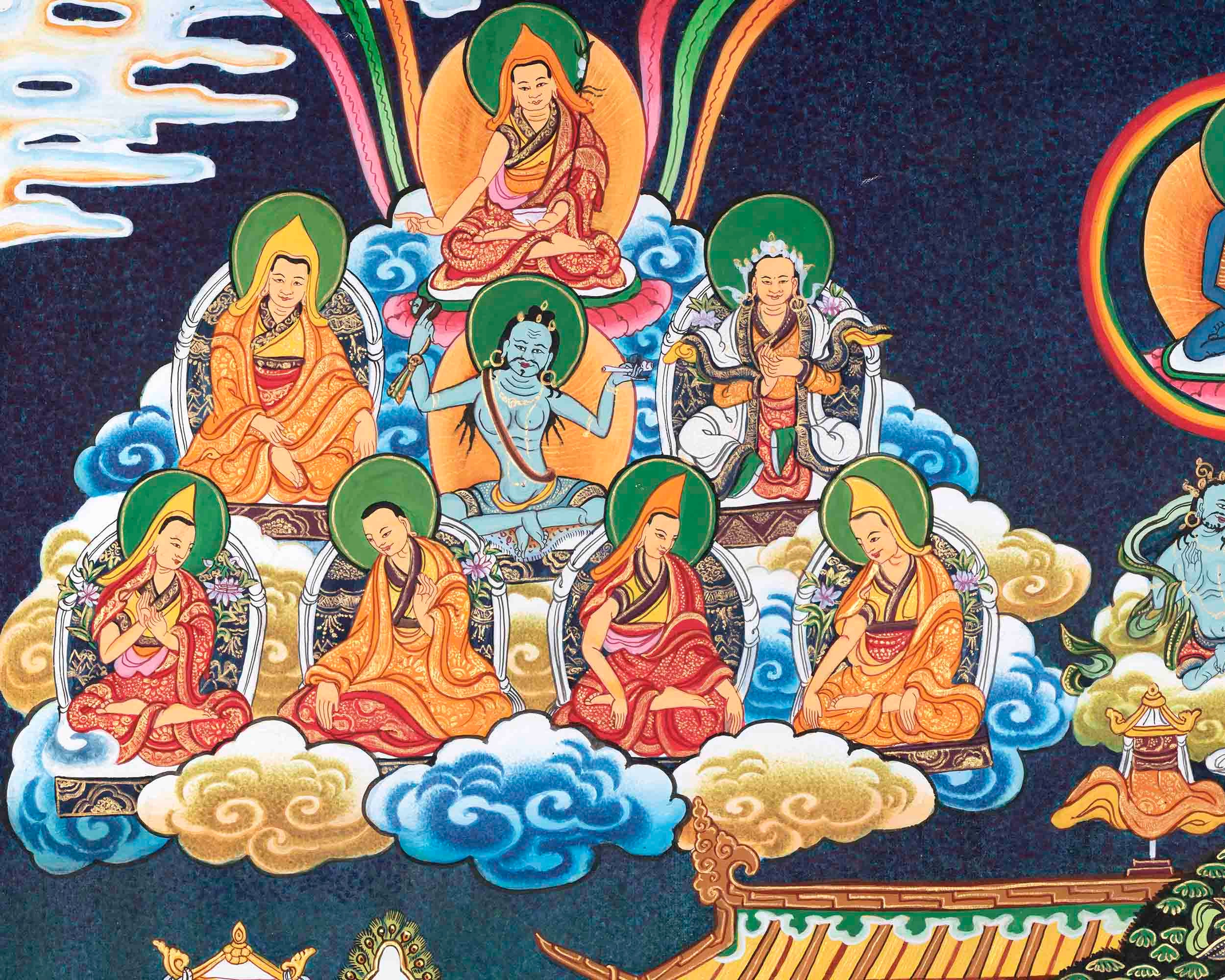 Vajradhara Lineage Thangka Art High Quality Original Hand Painted ...