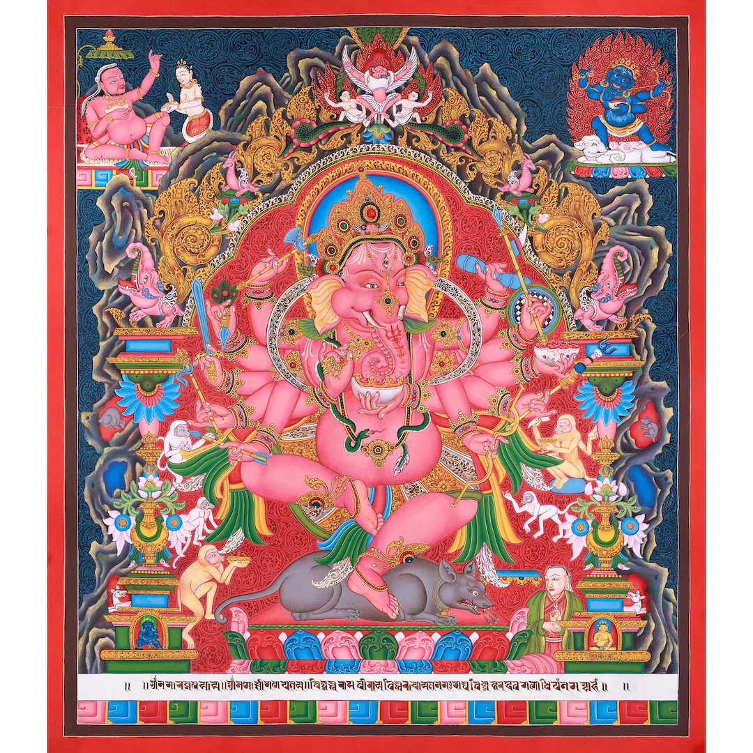 Majestic Lord Ganesha Paubha Artwork | Collector's Edition ...