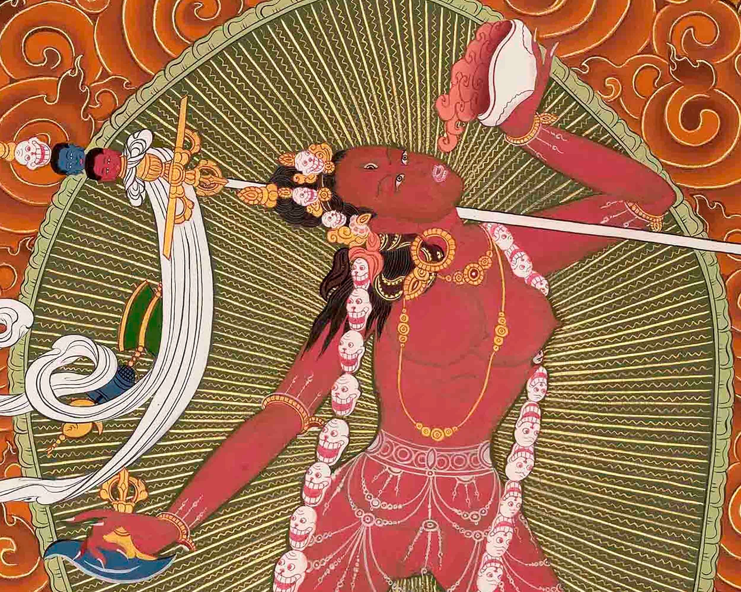 Traditional Tibetan Thangka Yidam Vajrayogini Thangka Painting the ...