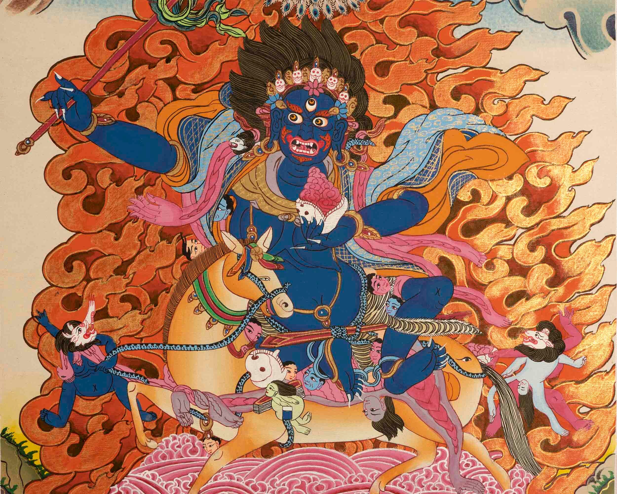 Palden Lhamo Warrior Goddess and Defender of the Dharma Fierce ...