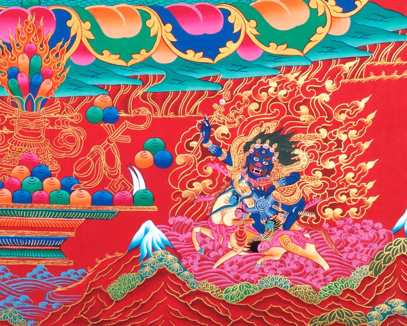 Tibetan Buddhist Thangka Art - Namtoshe Painting - Traditional Buddhist ...