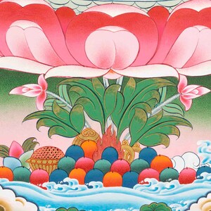 Vajrasattva Dorje Sempa Flanked by Other Bodhisattvas | Original Hand ...