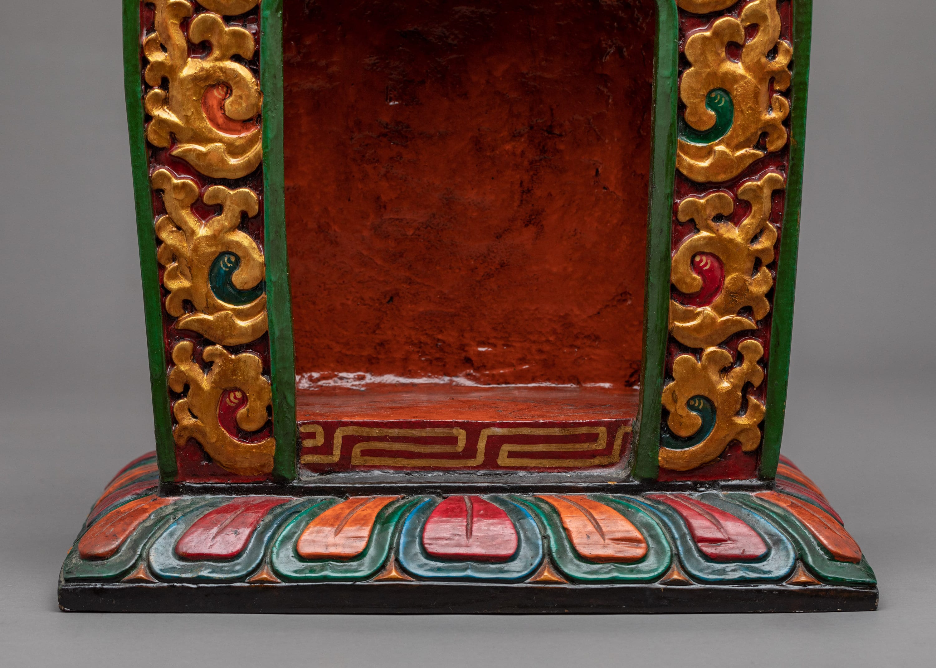 Enchanting Wooden Altar Throne Altar Deco Tibetan Buddhism Throne for ...