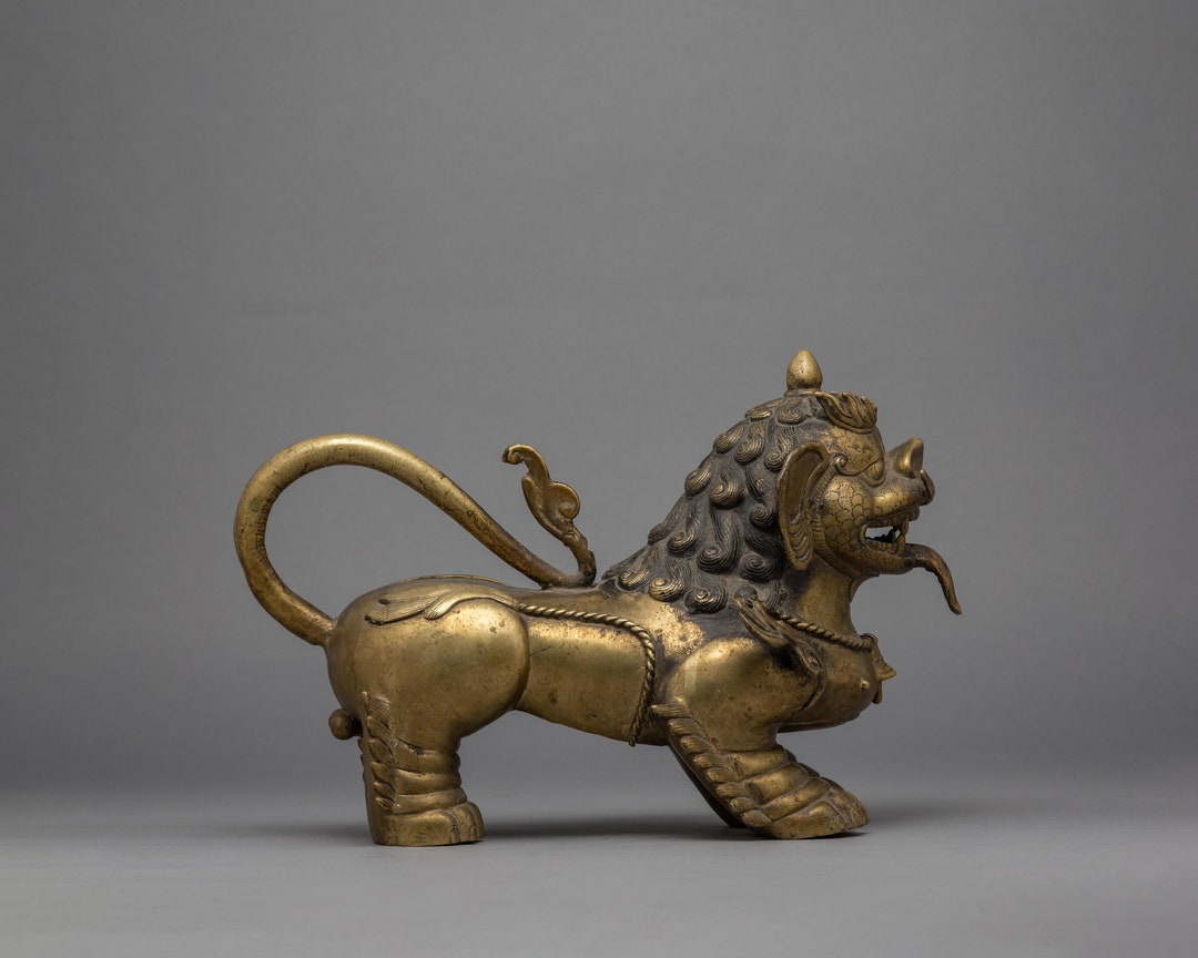 Small Lion Statue | Symbol of Strength | Lion Home Decor | Lion Gift ...