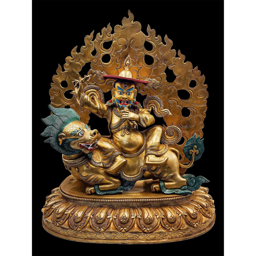 Dorje Legpa Statue | Tibetan Buddhist Protector Deity | Meditation ...