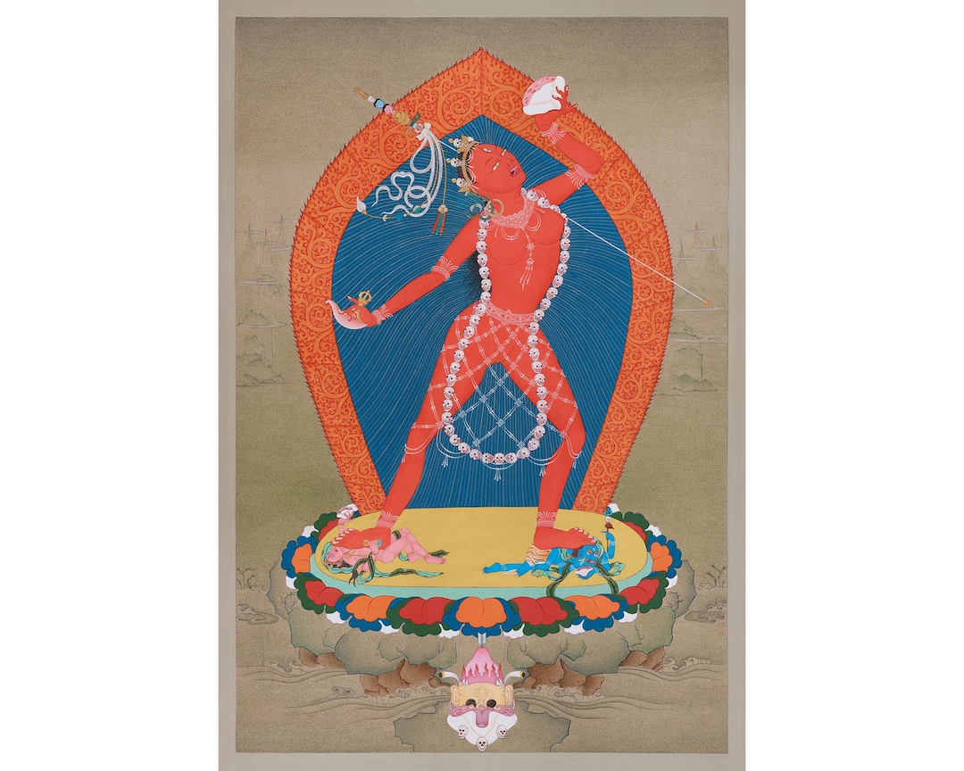 Vajrayogini Dakini Thangka Hand-painted Female Buddha Painting ...