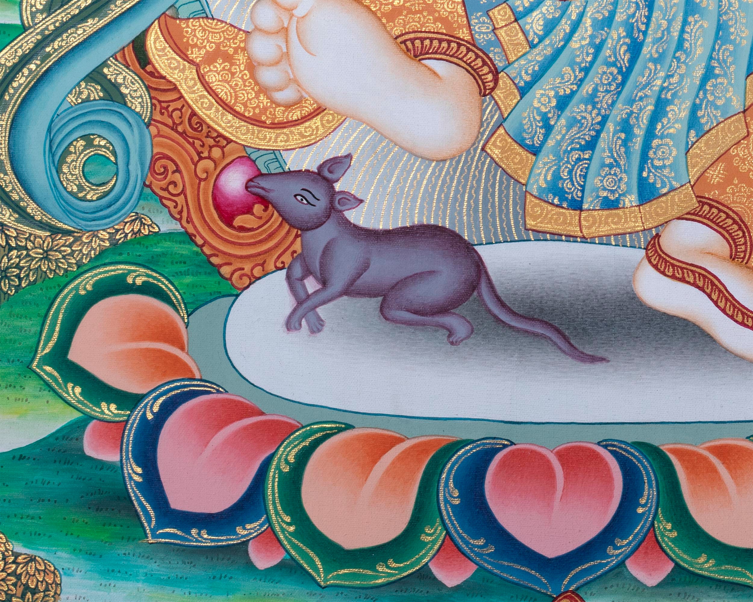 Original Hand Painted Ganesh Thangka | Traditional Newari Thangka Art ...