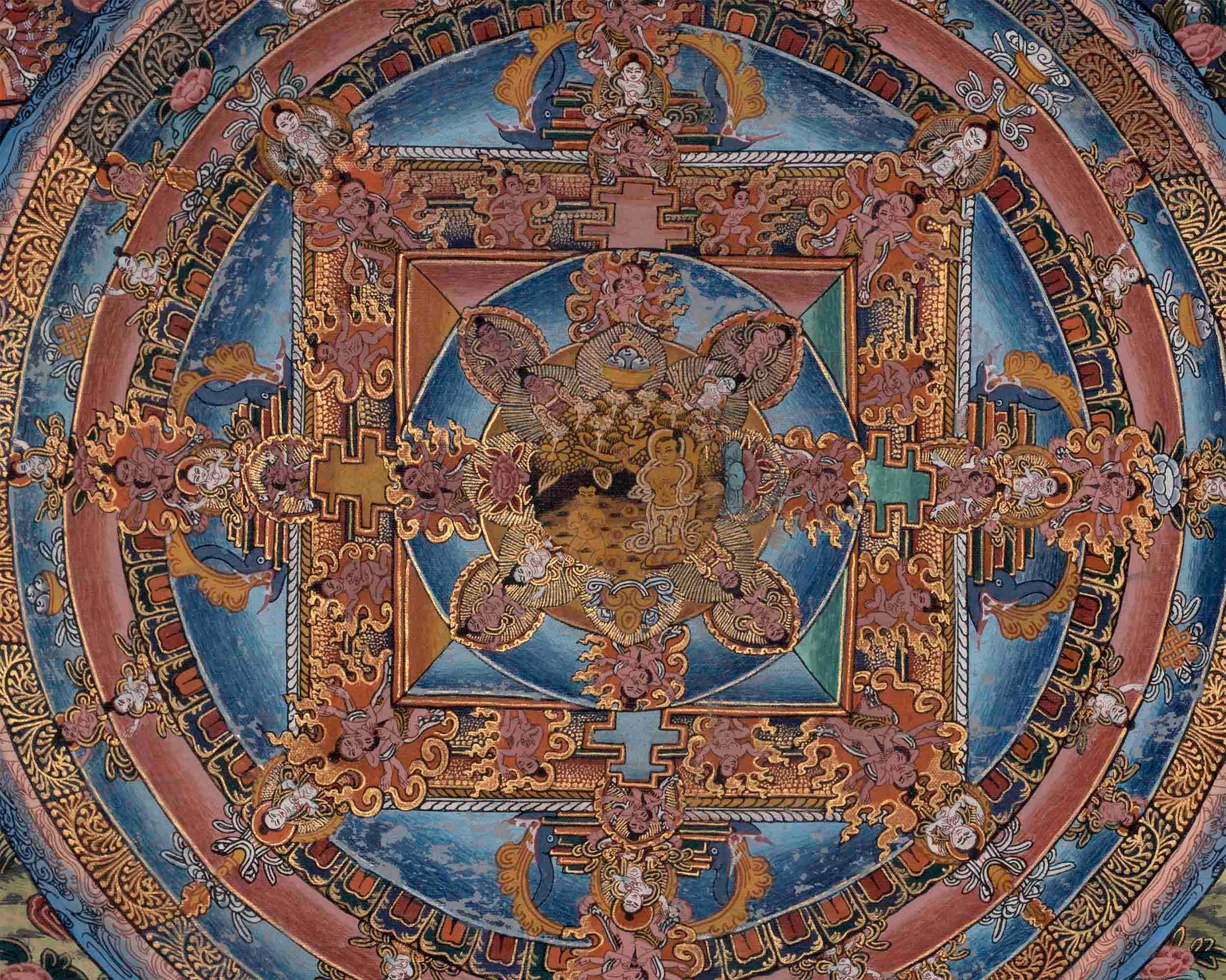 Rare Hand-painted Queen Maya Devi Mandala Buddhist Art - Etsy