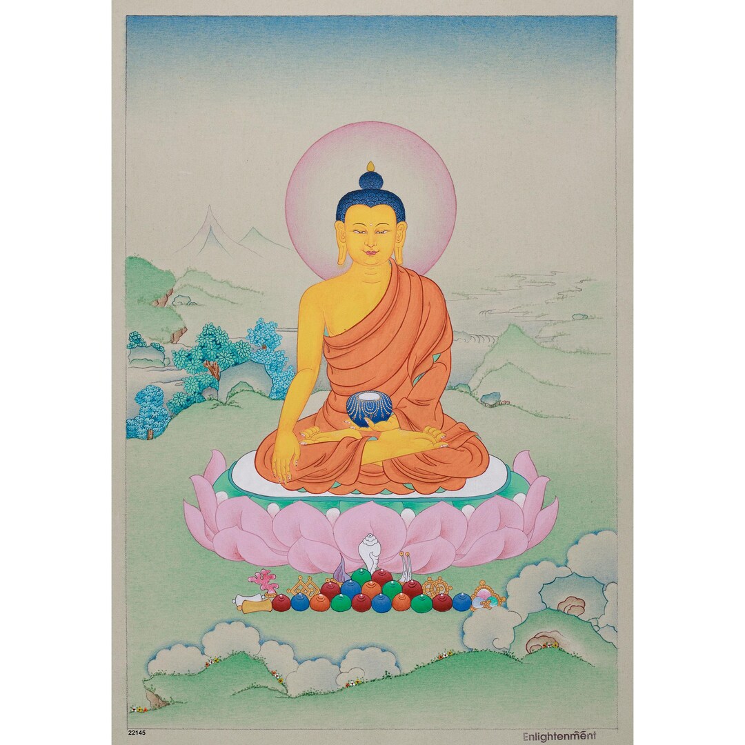 Shakyamuni Buddha Thangka First Buddha Siddhartha Gautama Himalayan Art ...