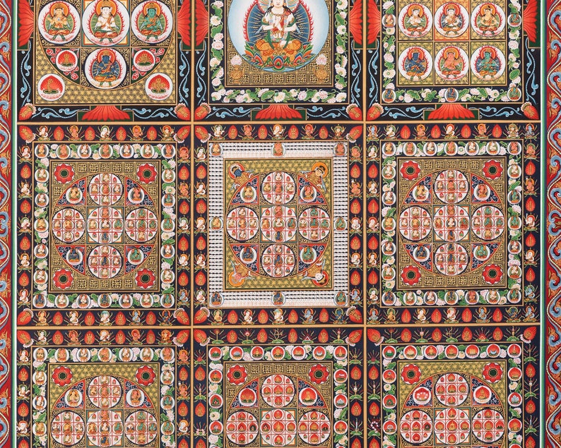 Giclee Print of Masterpiece Ryoukai Set Mandala | Art Print ...