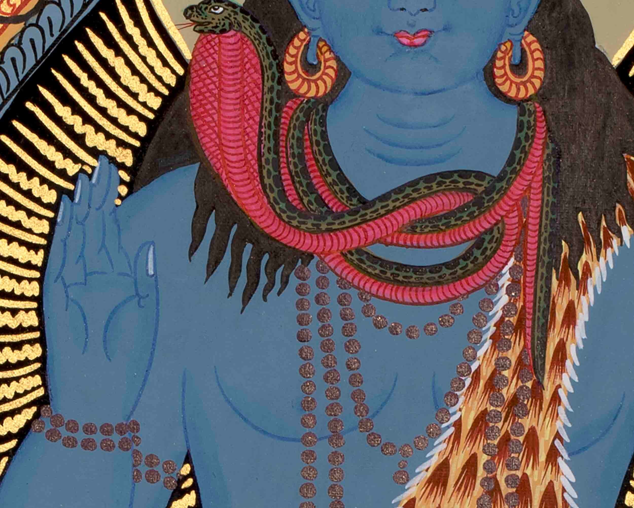 Lord Shiva Thangka Painting Original Hand-painted Mahadev - Etsy