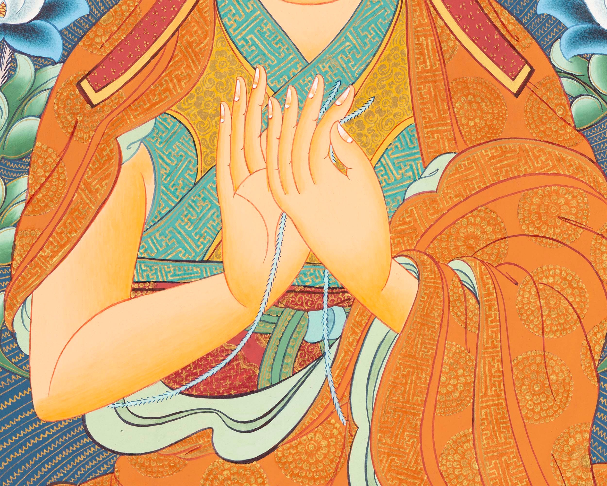 Tsongkhapa Thangka Gelukpa Master Dalai Lama's Teacher - Etsy