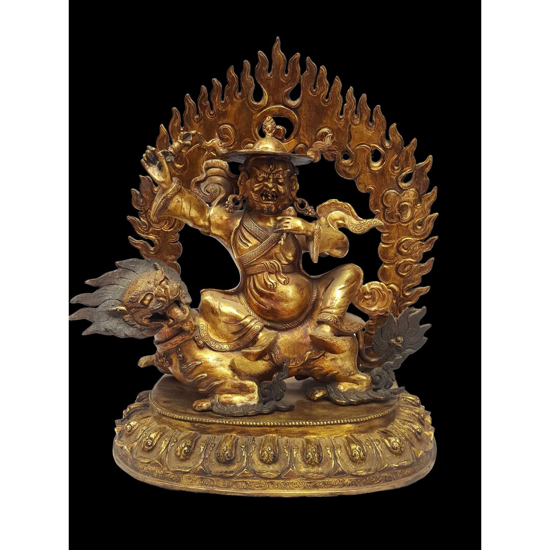 Handicrafted Dorje Legpa Statue | Tibetan Protector Deity | Home Decor ...