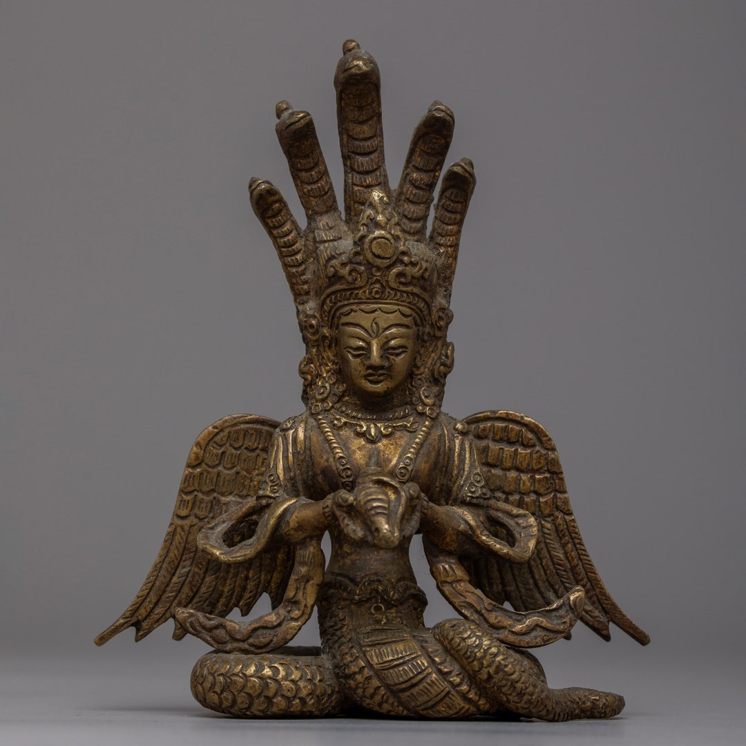 Vintage Naga Kanya Statue | Divine Serpent Goddess | Protector and ...