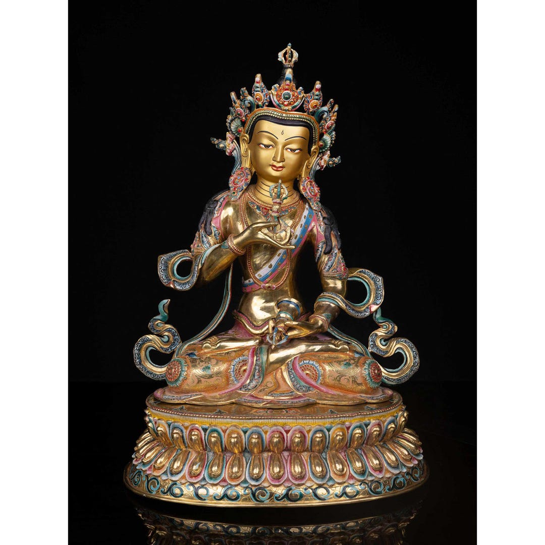 Vajrasattva, the Purification Deity Statue | Gold-plated Buddhist ...