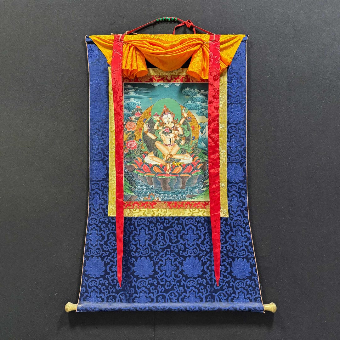 Chengrezig Thangka | Avalokiteshvara Bodhisattva Painting | Tibetan ...