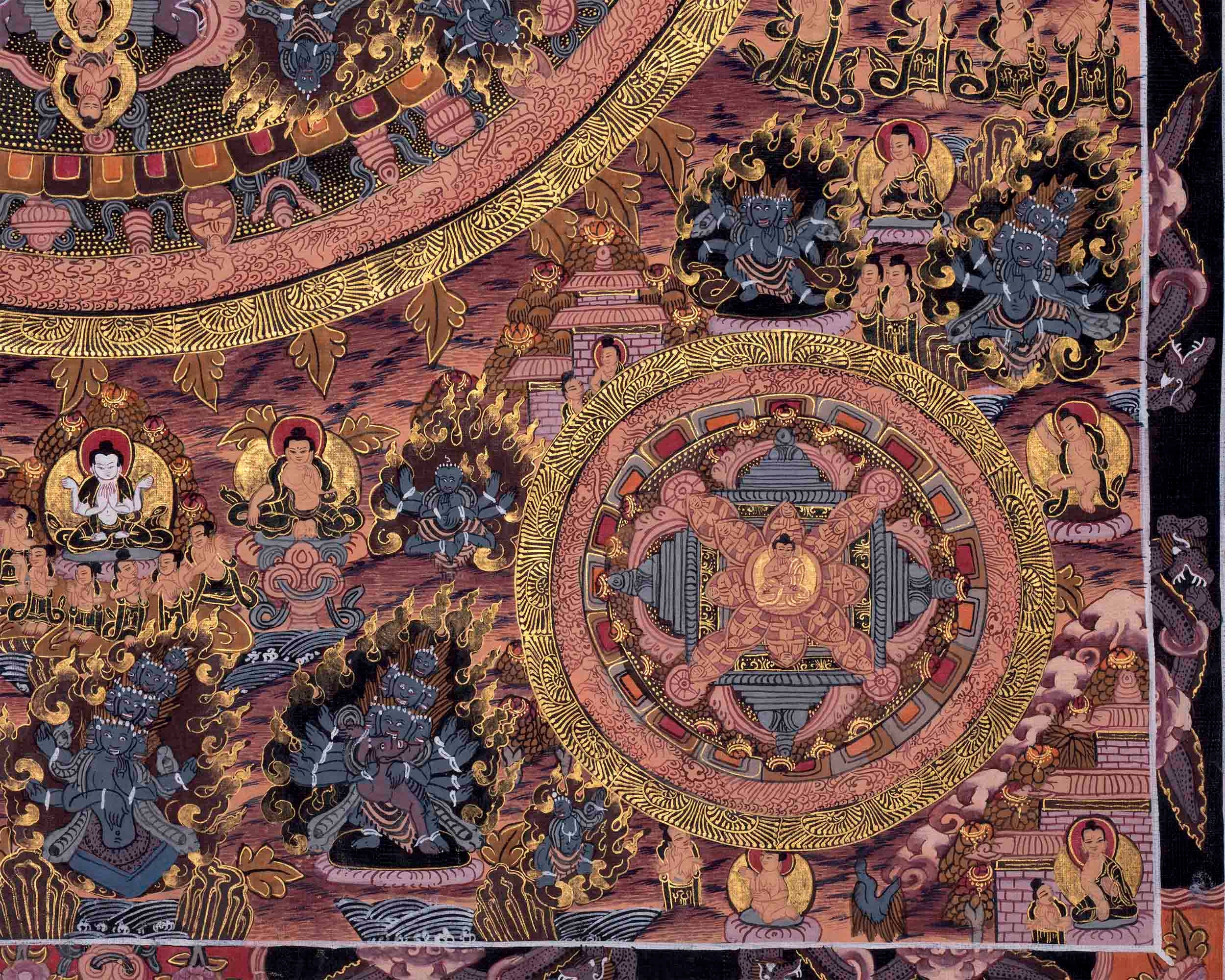 Queen Maya Devi Mandala Thangka | Tibetan Buddha Mandala Thangka ...