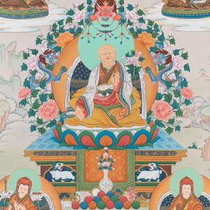 Buddhist Sakya Masters Thangka Print | Tibetan Buddhist Art of Founding ...