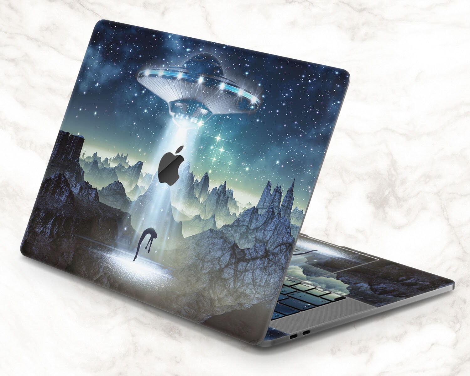 Ufo Laptop Decal Mac Pro 15 Skin Alien Abduction Macbook Air - Etsy