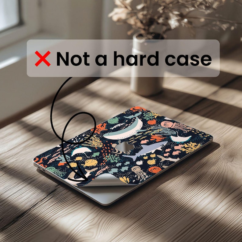 Undersea Life MacBook Pro 14 2024 Cute Ocean Animal Print Mac Book Air ...