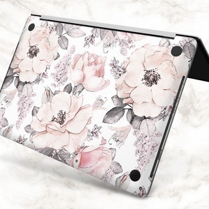 Floral MacBook Cover Mac Air 13 2021 Anemone Flower MacBook 15 Sticker ...