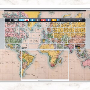 Map of the World Macbook 15 Sticker Travel Laptop Designs - Etsy