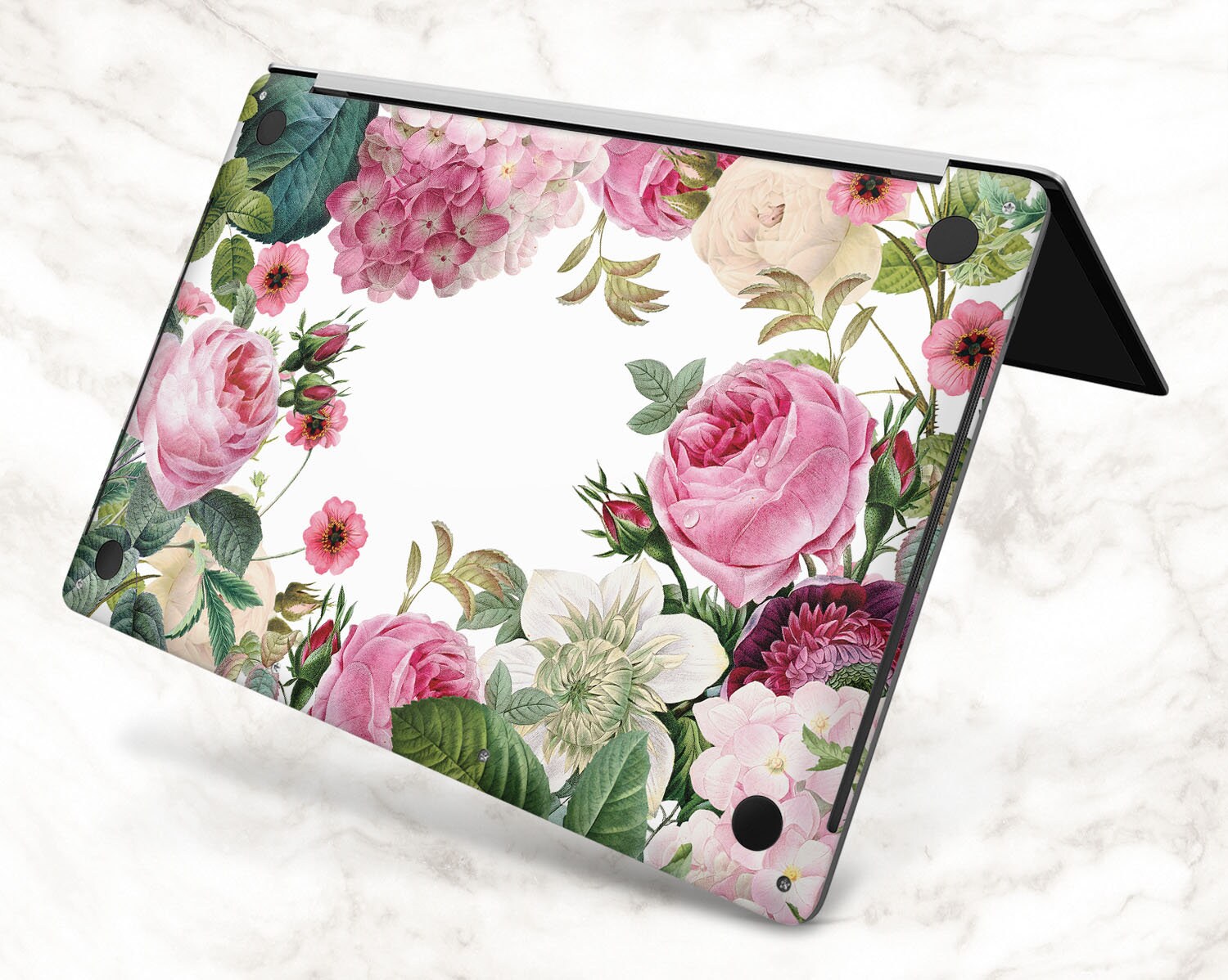 Flower Crown Laptop Skin 15 Inch Pink Roses Macbook Pro 13 - Etsy