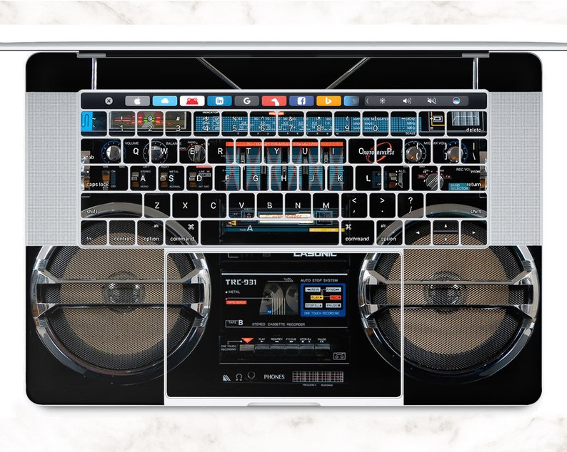 Tape Player Retro Macbook Skin 15 in Laptop Cover Mac Air 13 - Etsy