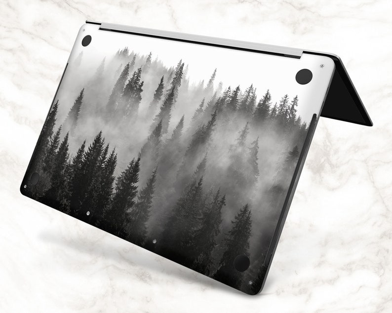 Forest Macbook Decal Macbook Air 13 Skin Foggy Landscape 2021 - Etsy