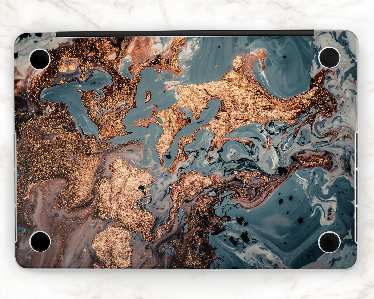 Marble Macbook Decal 13 Inch Laptop Cover Bronze Grey Stone - Etsy