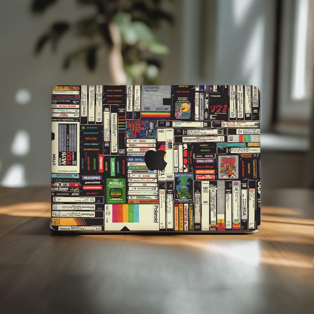 Retro Laptop Decal Mac Pro M4 Skin Tape Cassette Mac Book Air 13 Inch ...